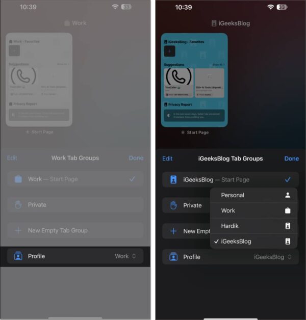 How to create and use Safari profiles on iPhone, iPad, and Mac
