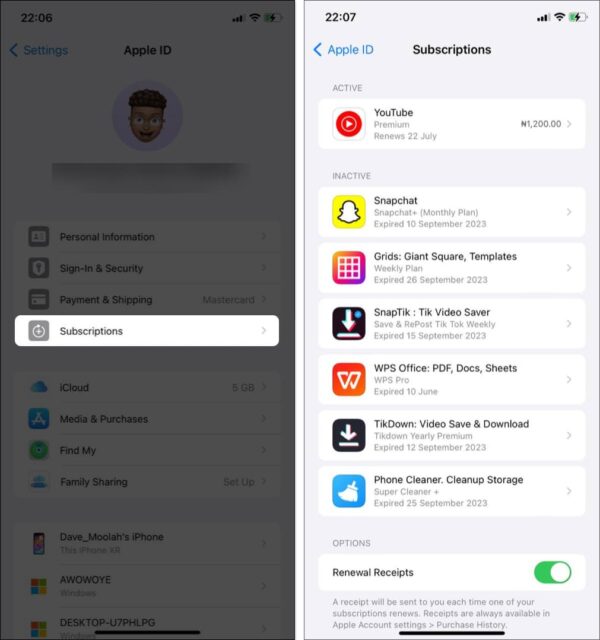 How to manage App Store subscriptions on an iPhone or iPad
