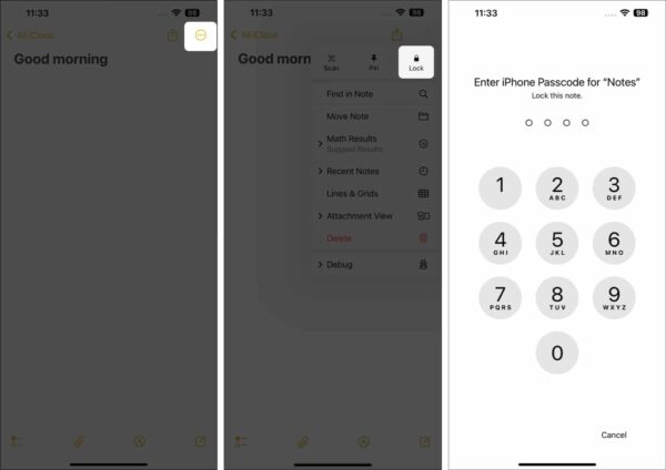 How to Lock Notes on iPhone and iPad – iGeeksBlog