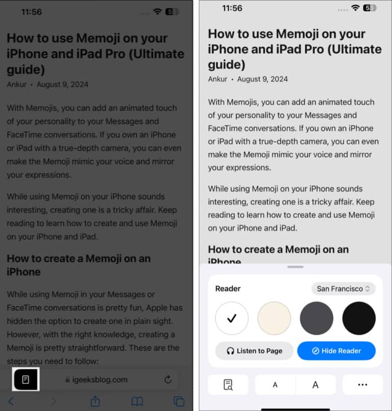 How to Turn on Reader Mode in Safari on an iPhone