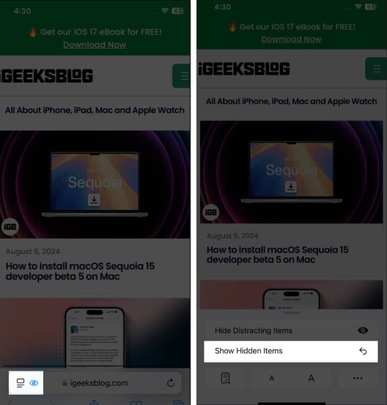 How to Use Safari Distraction Control Feature on iPhone