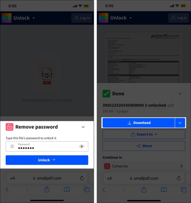 How to Remove Password From PDF on iPhone, iPad, and Mac