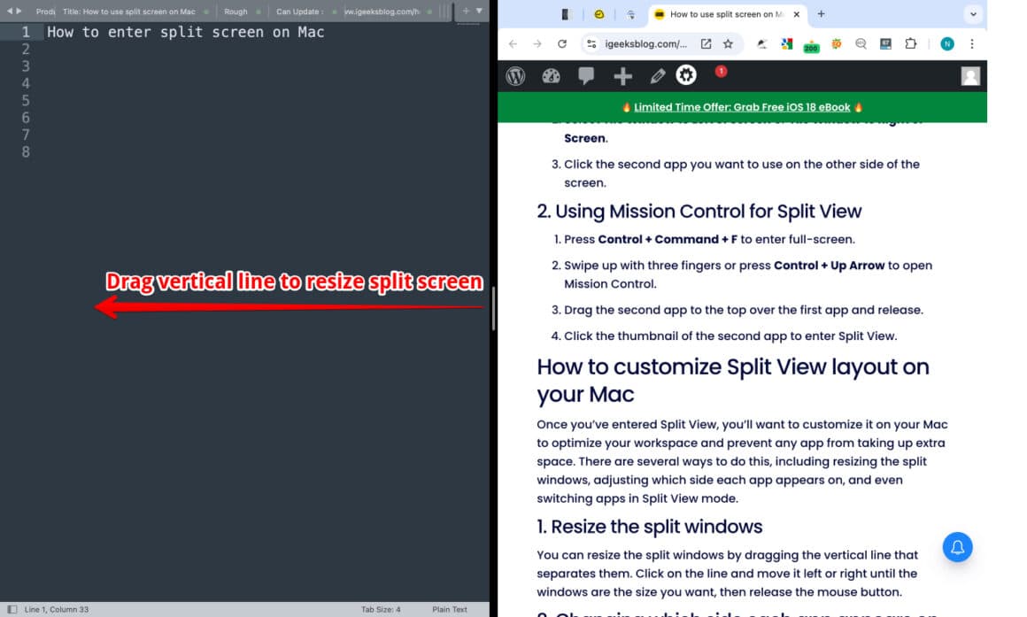 How to use split screen on Mac for multitasking