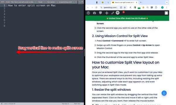 How to use split screen on Mac for multitasking