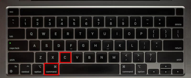 How to copy and paste on Mac