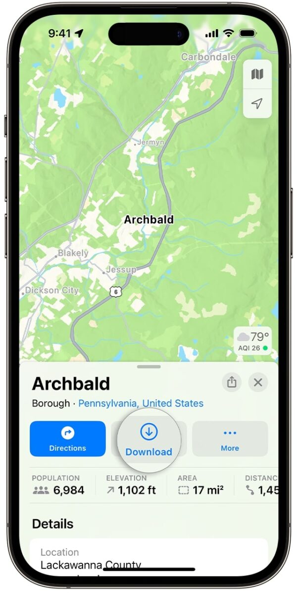 How to download offline maps in Apple Maps on iPhone