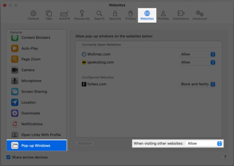 How to allow pop-ups in Safari on iPhone, iPad, and Mac – iGeeksBlog