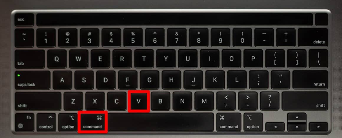 How to copy and paste on Mac