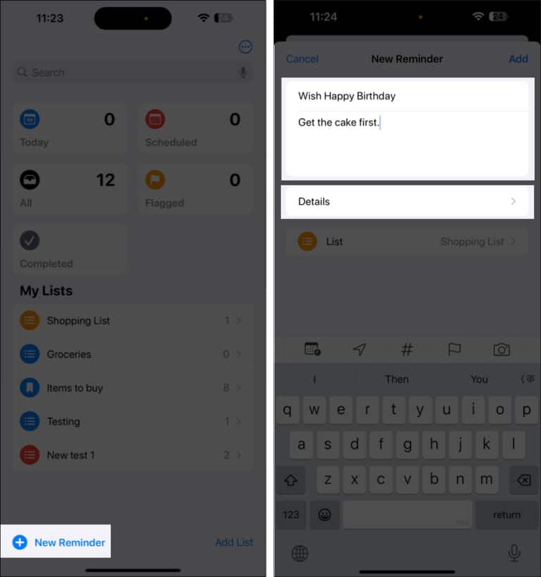 How to Use the Reminders App on iPhone and iPad – iGeeksBlog
