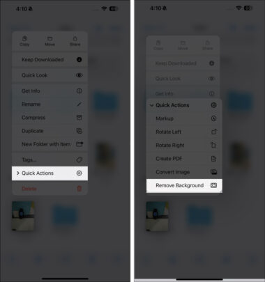 How to remove background from images on iPhone