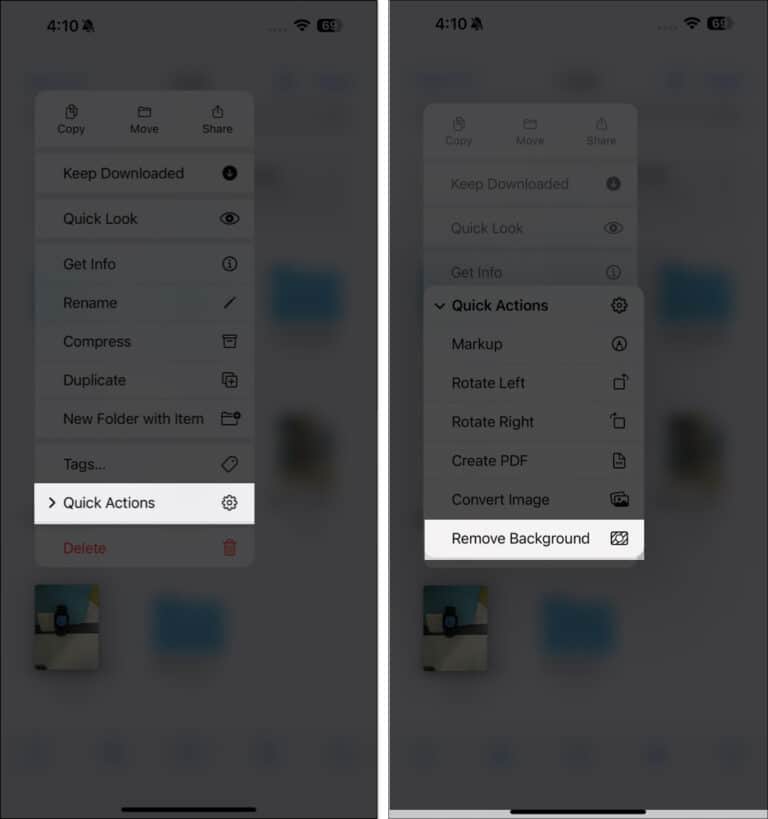 How to remove background from images on iPhone