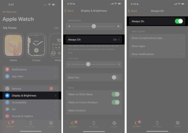 How to use the Always On Display on an Apple Watch