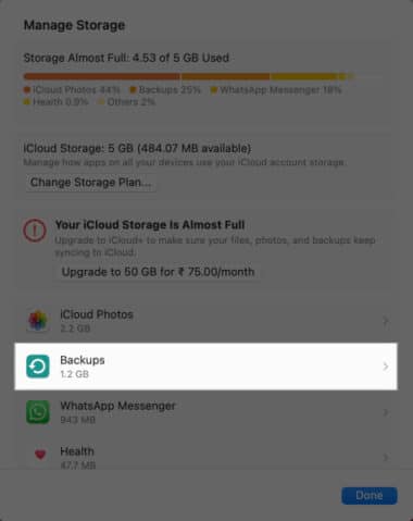 How to delete backups from iCloud