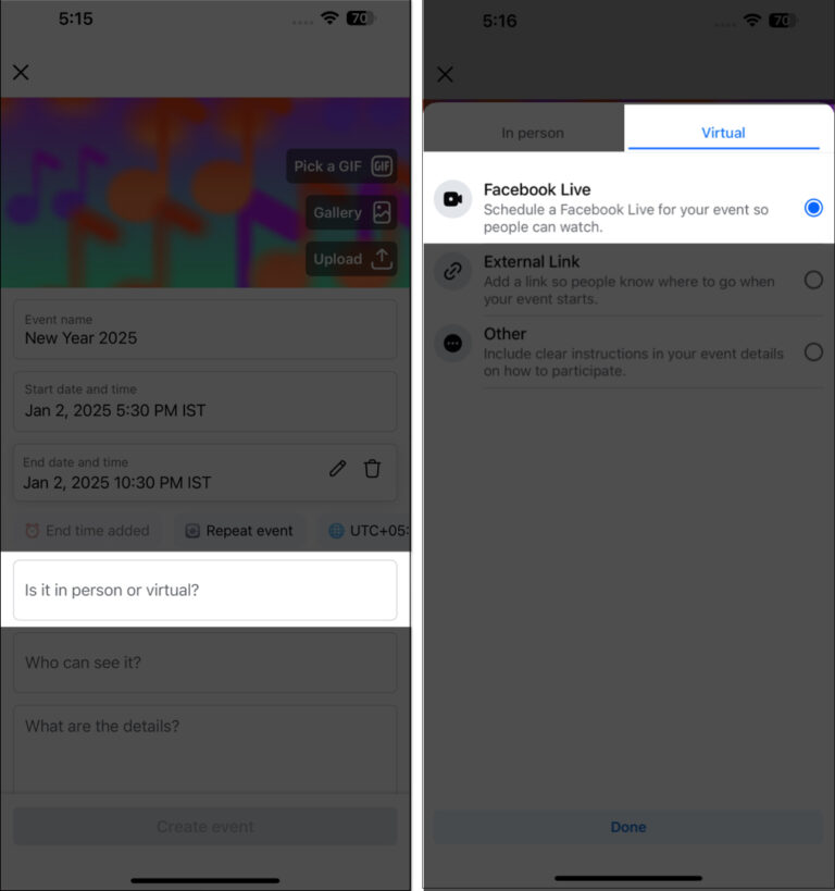 How to create an event on Facebook on iPhone (2025 guide)