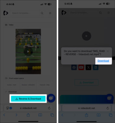 How to reverse a video on iPhone for free