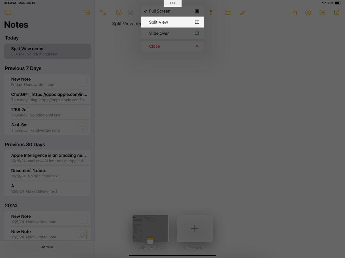 How to use multitasking feature on iPad in iPadOS 18