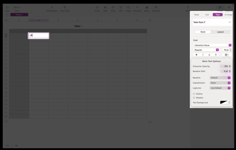 How to type superscript and subscript on Mac