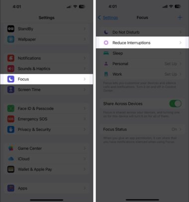 How to Use Reduce Interruptions on iPhone and iPad