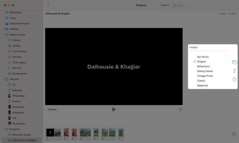 How to make a slideshow on Mac