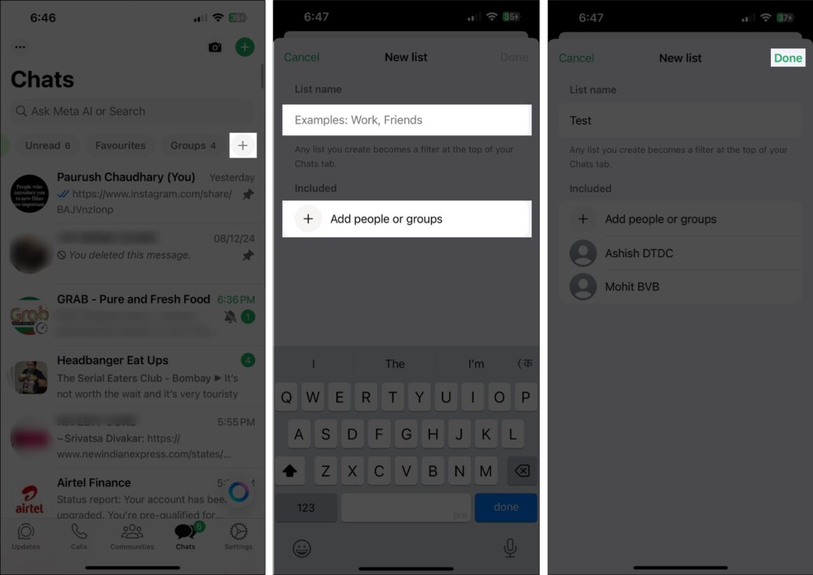 How to create and use custom chat lists on WhatsApp – iGeeksBlog