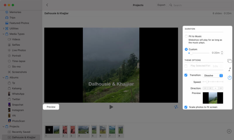 How to make a slideshow on Mac