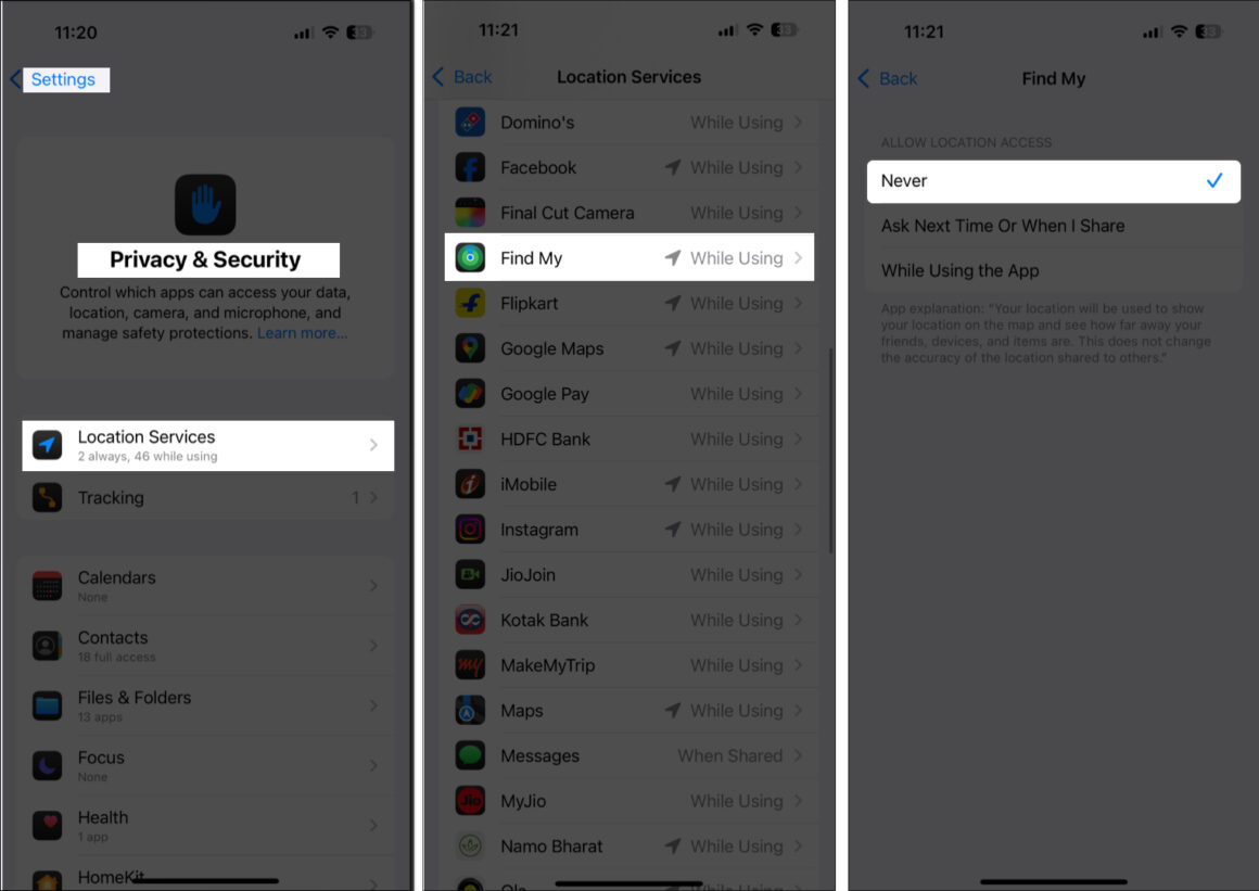 How to pause your location on Find My iPhone