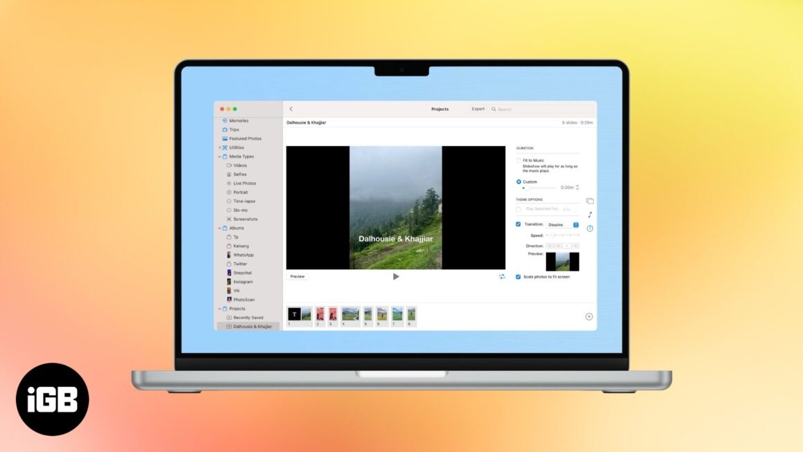 How to make a slideshow on Mac