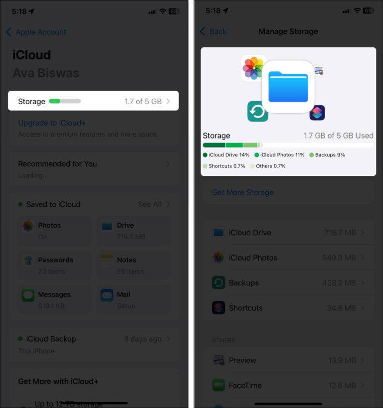 How to Free Up iCloud Storage on iPhone – iGeeksBlog