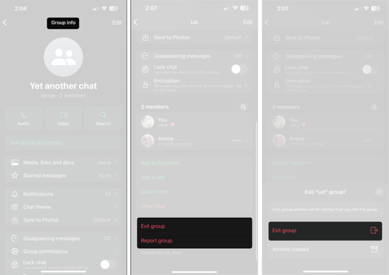 How to delete a WhatsApp group on your iPhone or Android – iGeeksBlog