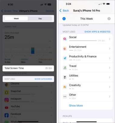 How to See Which Apps You Use Most on Your iPhone and Mac