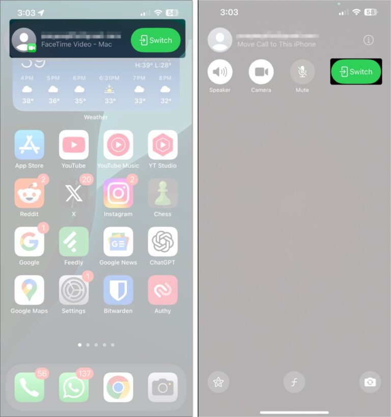 How to Use FaceTime Handoff Across iPhone, Mac, iPad, and Apple TV ...