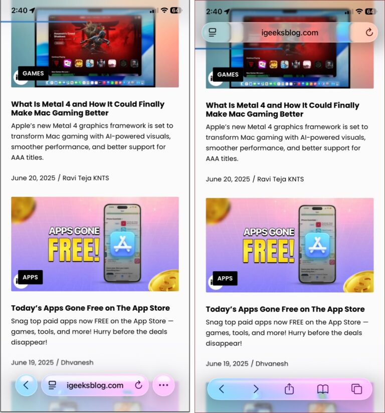 10+ New Safari Features in iOS 26 and macOS Tahoe – iGeeksBlog