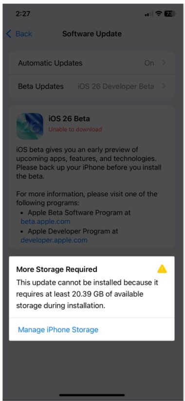 iOS 26 Det går inte att leta efter uppdatering på iPhone? Här är fixen ...