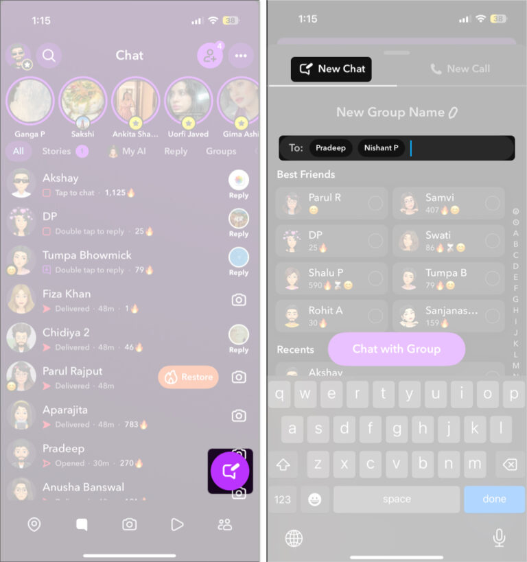 How to Make a Group Chat on Snapchat (2025 Guide) – iGeeksBlog