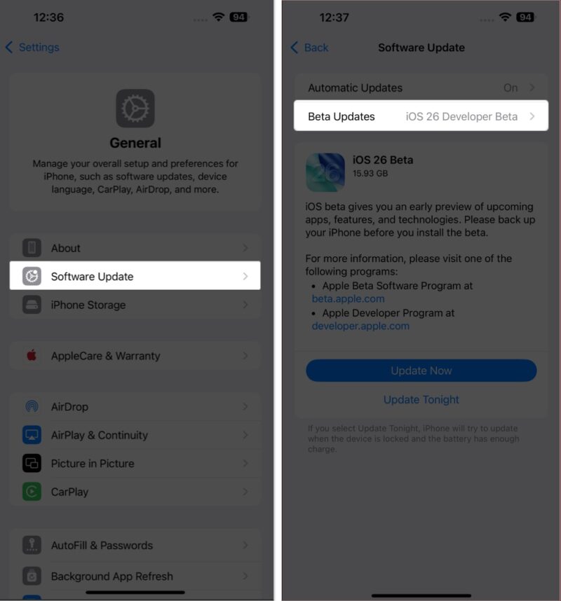 iOS 26 Det går inte att leta efter uppdatering på iPhone? Här är fixen - Ericsson Tek