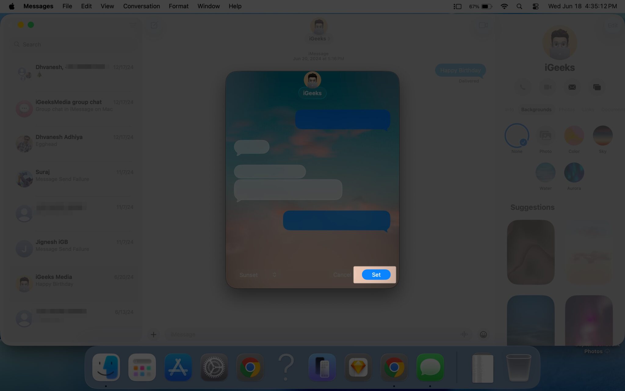 How to Change iMessage Background on iPhone, iPad, and Mac in iOS 26 – iGeeksBlog