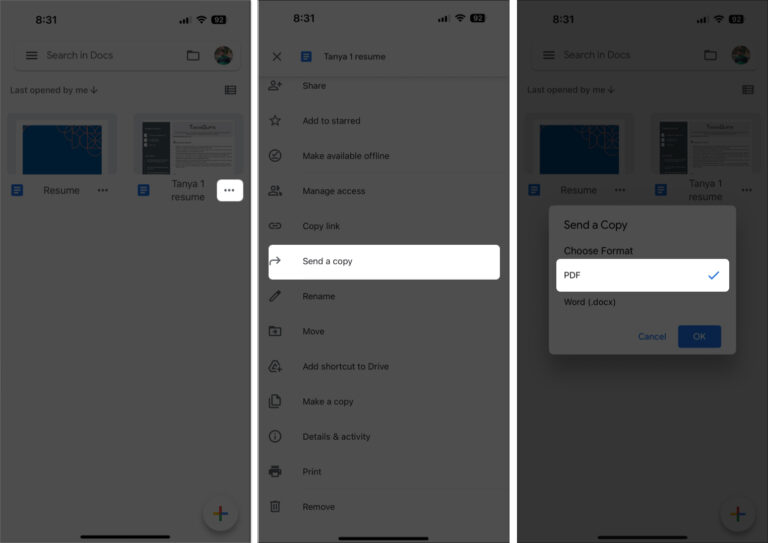 How to Save Google Docs to the Files App on iPhone (Step-by-Step Guide) – iGeeksBlog