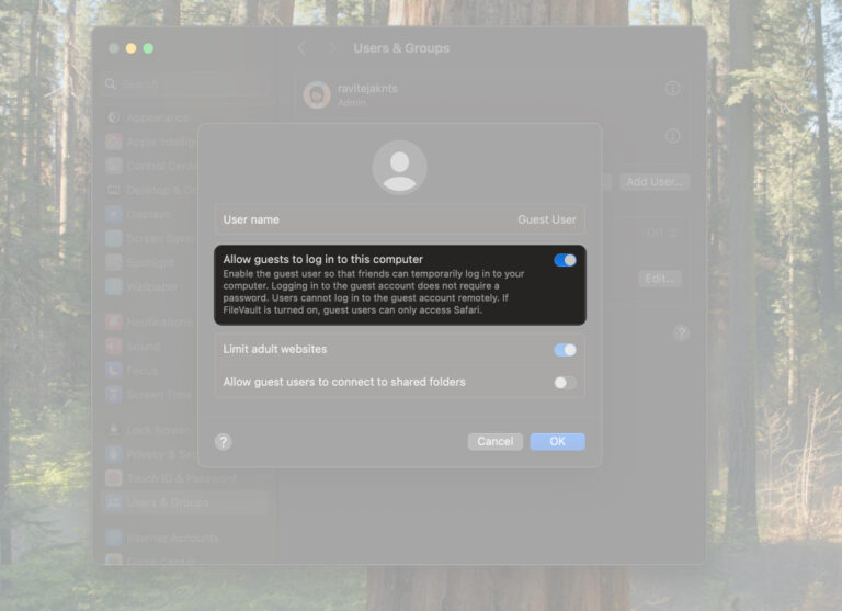 How to Set Up Guest User on macOS – iGeeksBlog