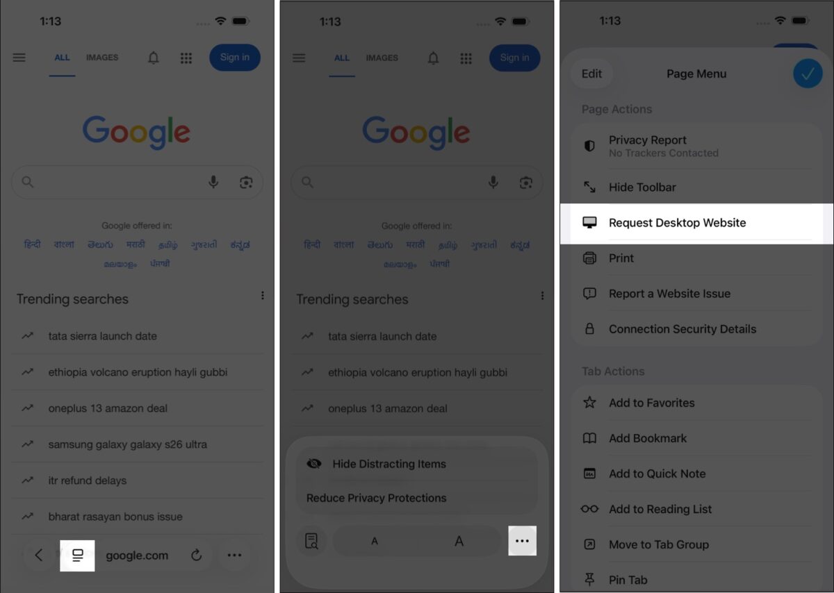 How to Request the Desktop Site on iPhone (Safari, Chrome and Firefox ...