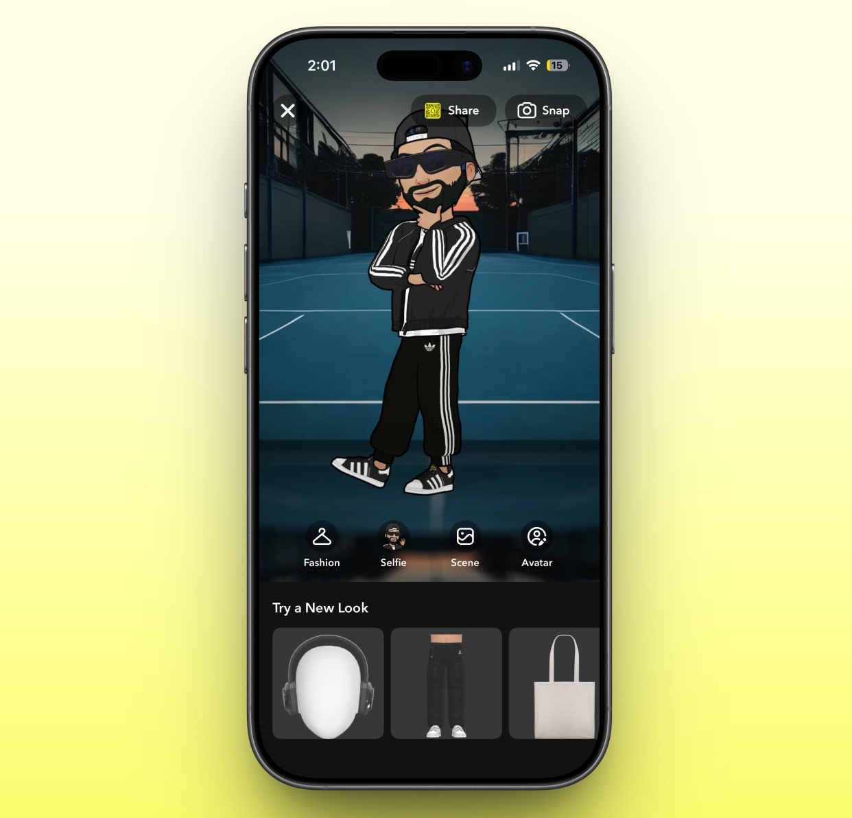 How to Use the 2D Comic Style Bitmoji on Snapchat